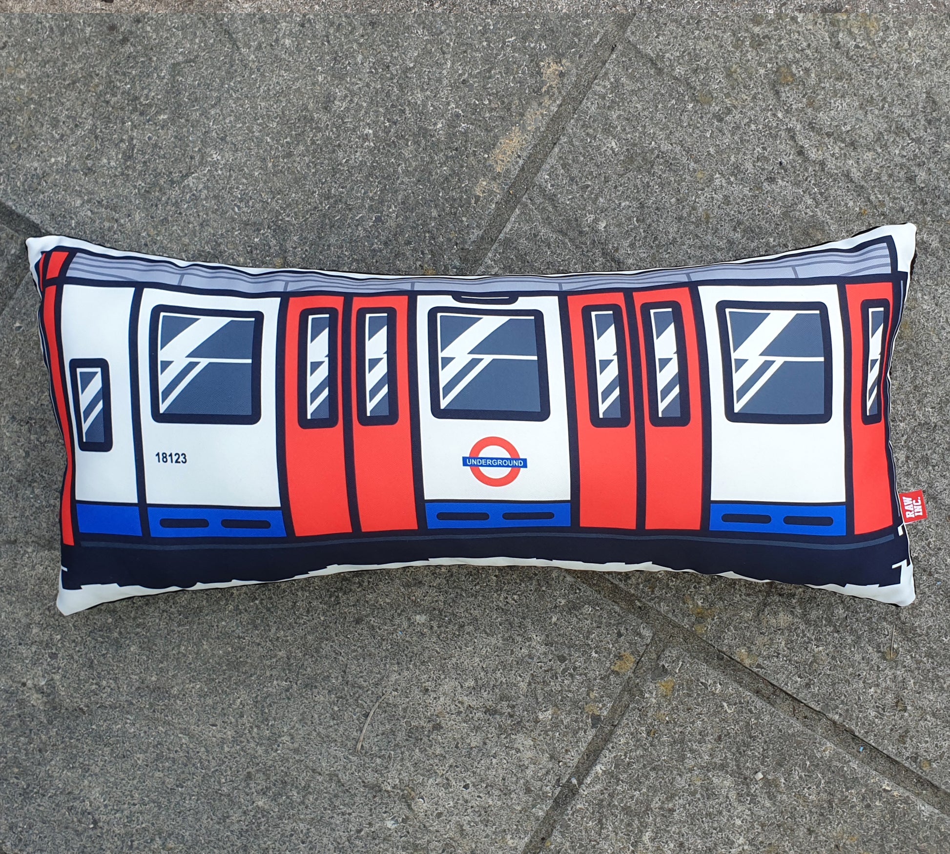 Raw Inc / UK London Underground 1992 Tube train cushion – Raw Inc.Intl